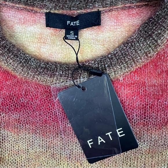 Fate | Sweaters | Nwt Fate Lightweight Stripe Fade Multi Color Mohair ...